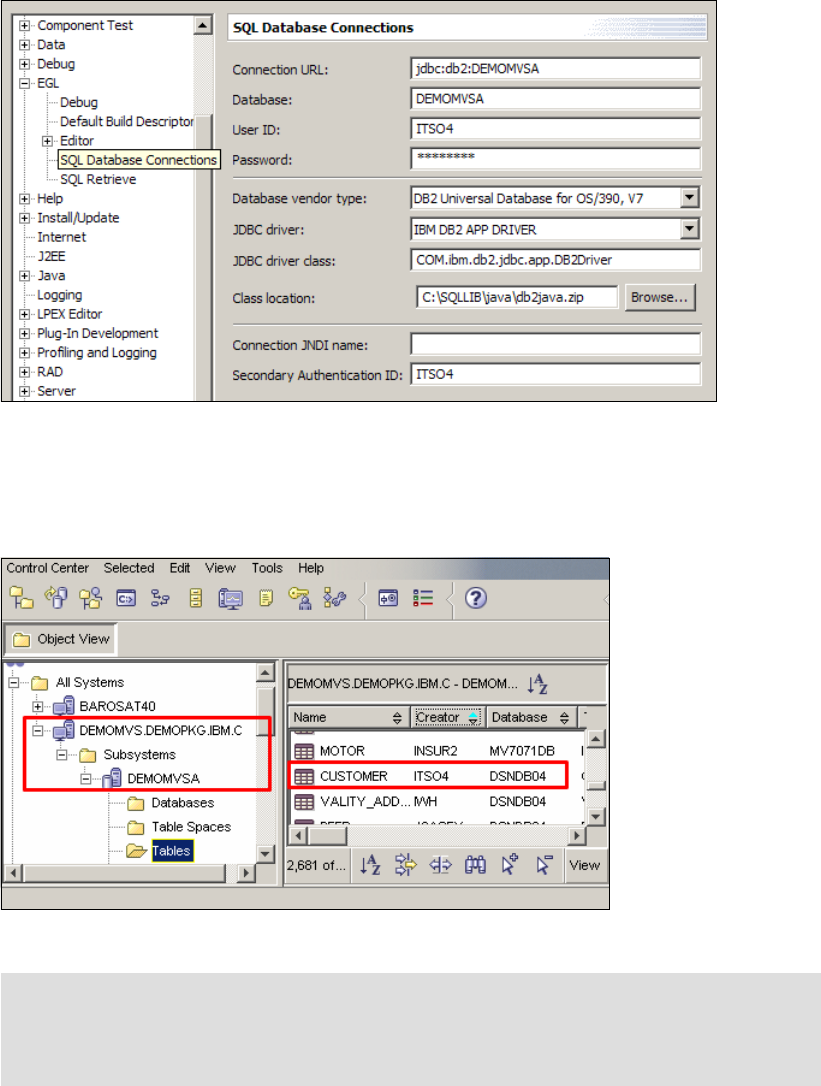 Building the 390 stored procedure - Exploring WebSphere Studio ...