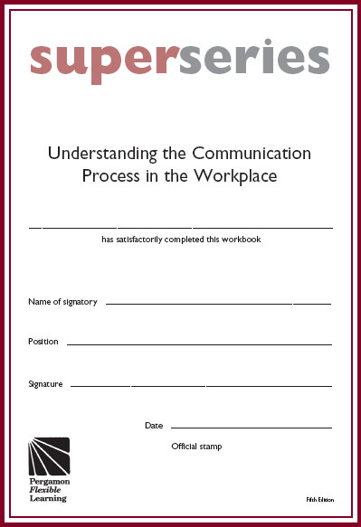 Backcover - Understanding the Communication Process in the Workplace ...