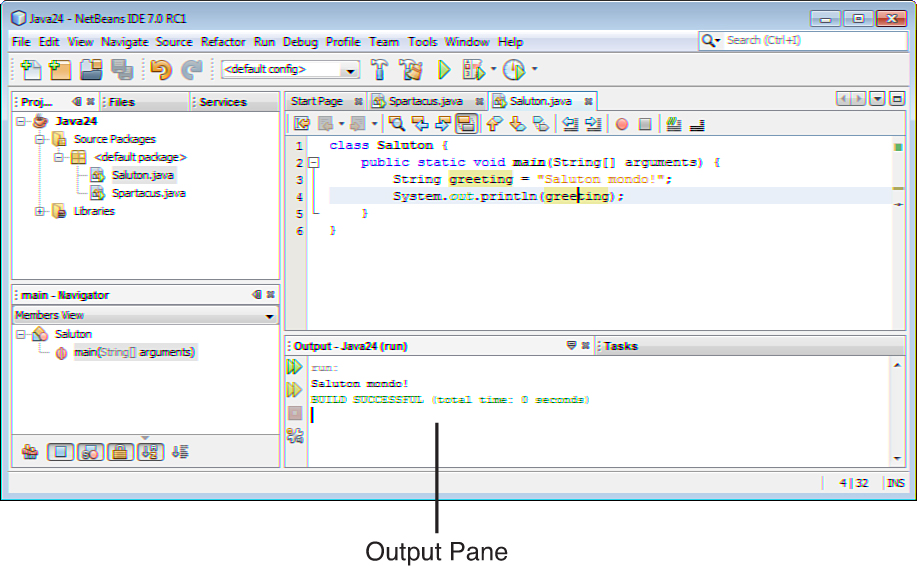 Running a Java Program - Sams Teach Yourself Java™ in 24 Hours, Sixth ...