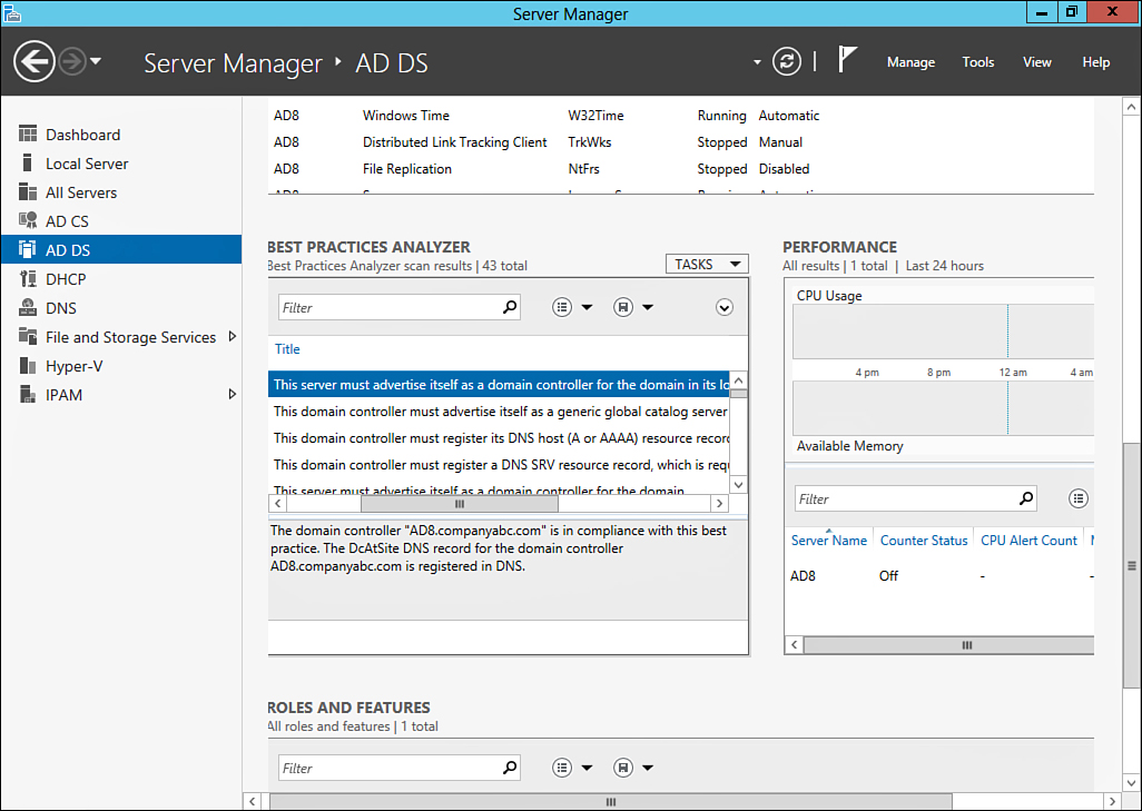 Leveraging the Best Practice Analyzer - Windows Server® 2012 Unleashed ...