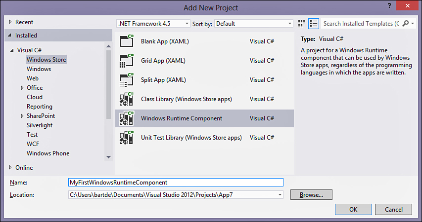 Writing Windows Runtime Components - C# 5.0 Unleashed [Book]