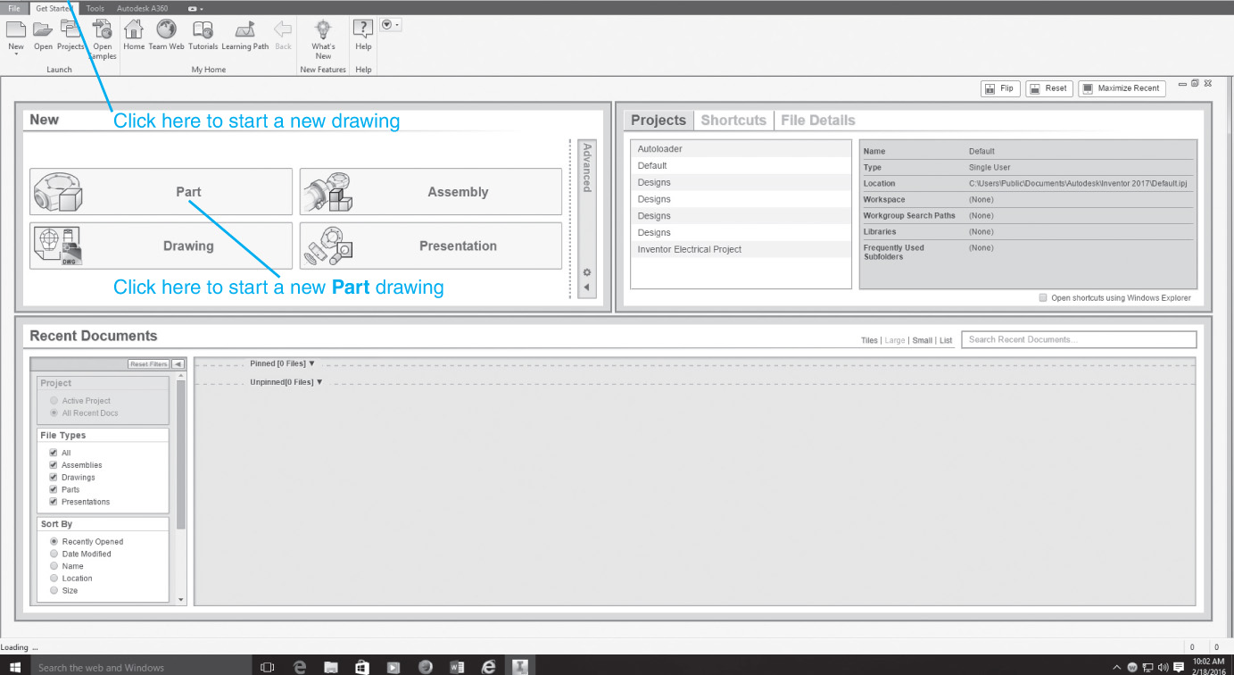Chapter 1. Get Started - Engineering Design Graphics with Autodesk ...