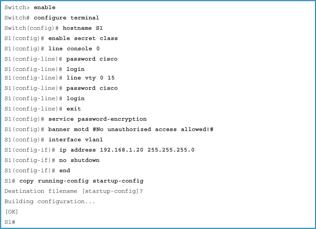 Code Snippets - Networking Essentials Companion Guide v3: Cisco ...
