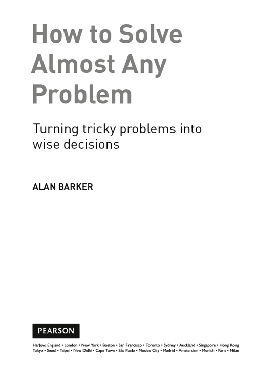 Title page - How to Solve Almost Any Problem [Book]