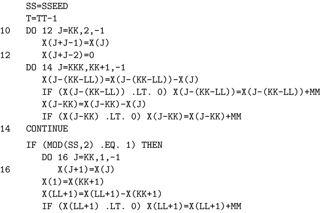 Code Snippets - Art of Computer Programming, Volume 2: Seminumerical ...