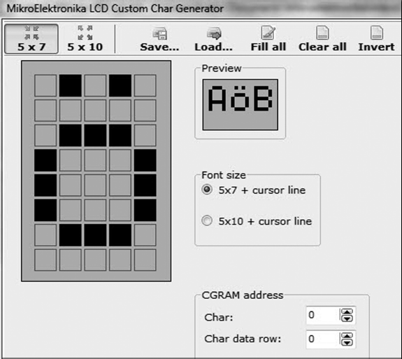 11.4 PROJECT 11.4 – Creating Custom Fonts on the LCD - Using LEDs, LCDs ...
