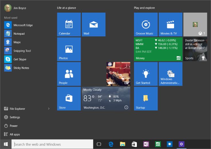 Chapter 9: Personalizing the Windows 10 Interface - Windows 10 Bible [Book]