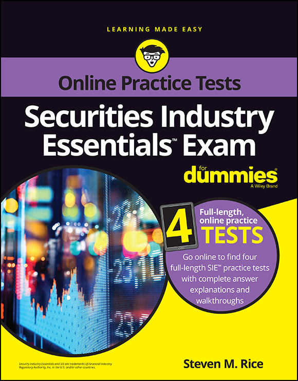Cover - Securities Industry Essentials Exam For Dummies with Online ...