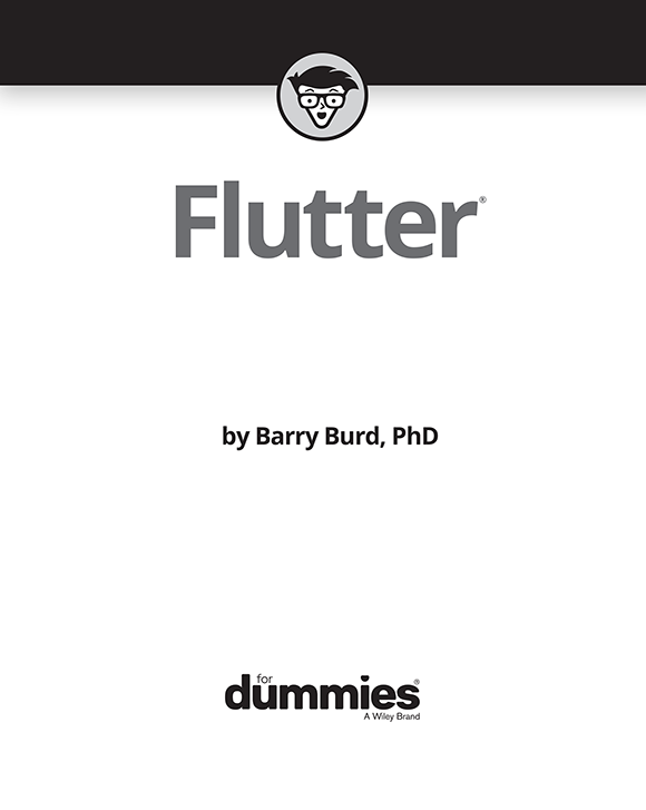 Title Page - Flutter For Dummies [Book]