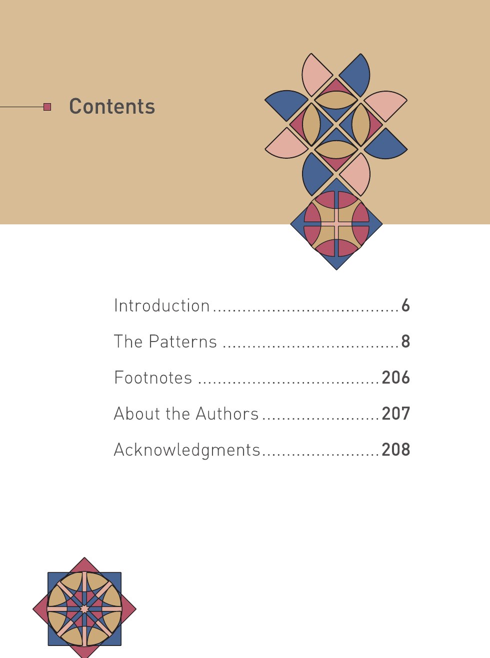 Contents - 1,001 Symmetrical Patterns [Book]