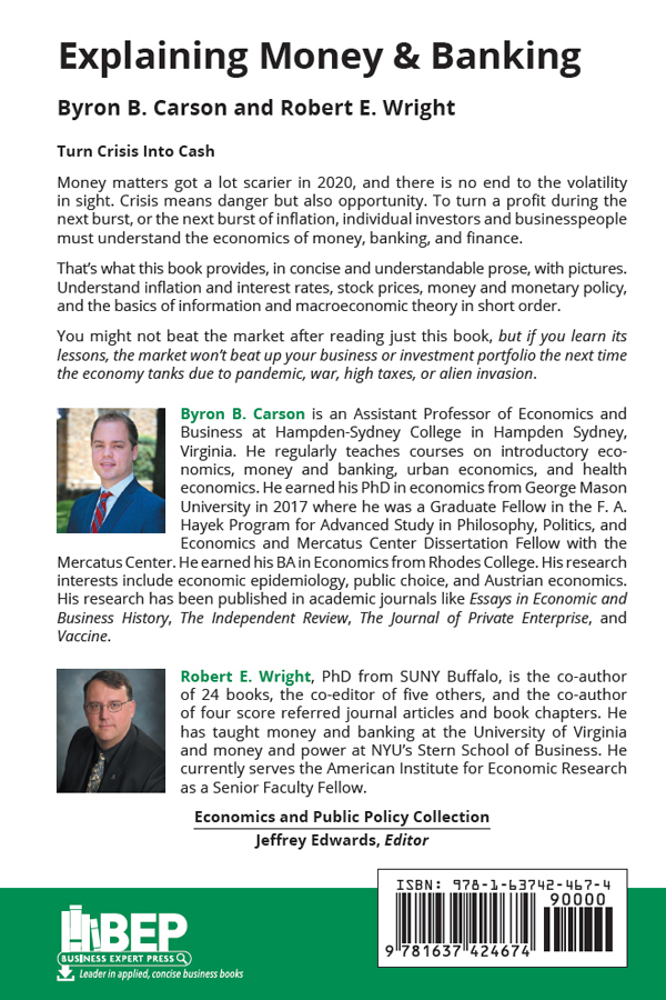 Backcover - Explaining Money & Banking [Book]