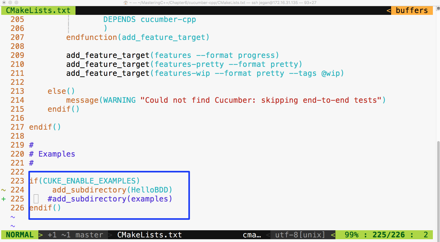 Integrating Our Project In Cucumber cpp CMakeLists txt Mastering C 