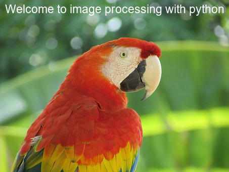 Drawing text on an image - Hands-On Image Processing with Python [Book]