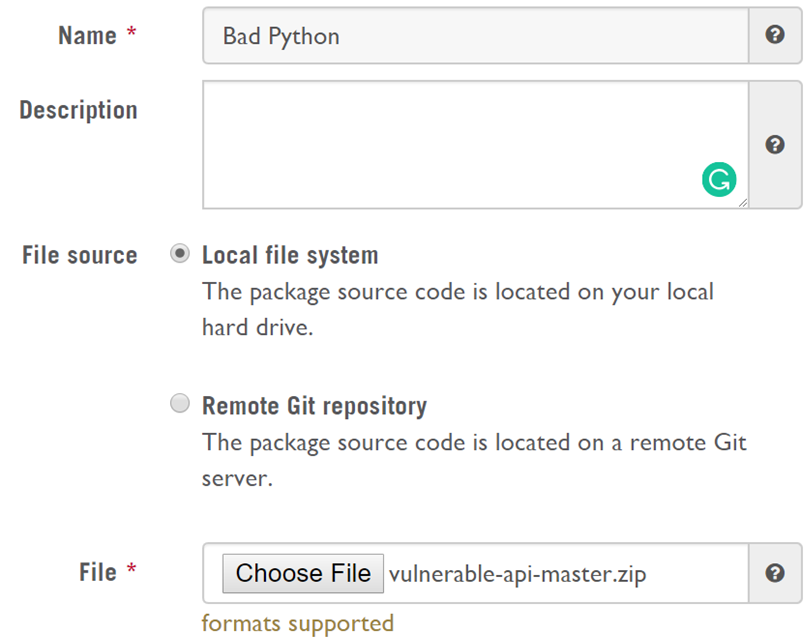 Step 1 – adding a new package - Practical Security Automation and ...
