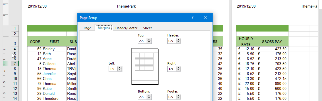 Setting the header and footer distance - Learn Microsoft Office 2019 [Book]
