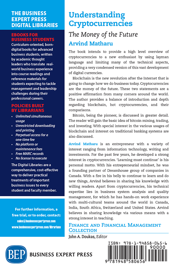 Backcover - Understanding Cryptocurrencies [Book]