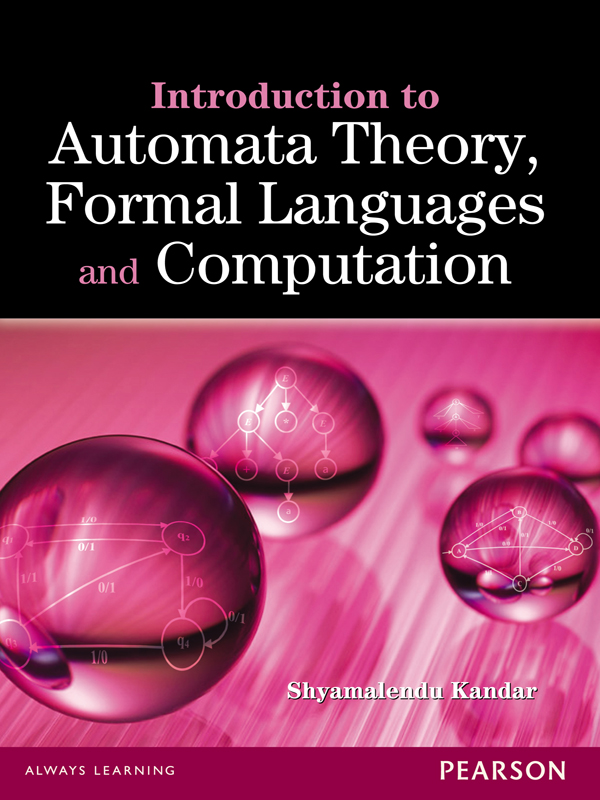 Cover - Introduction to Automata Theory, Formal Languages and ...