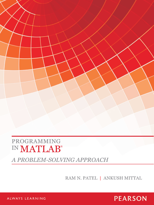 Cover - Programming in MATLAB ® [Book]