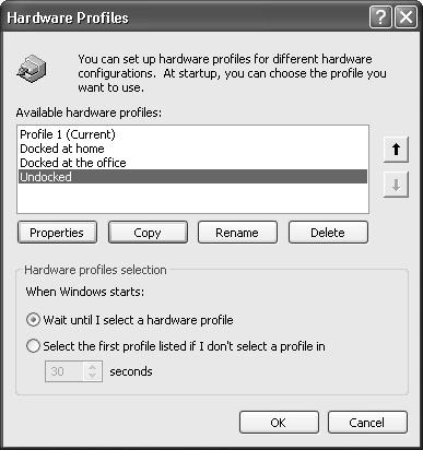 Hardware Profiles - Windows XP Pro: The Missing Manual, Second Edition ...
