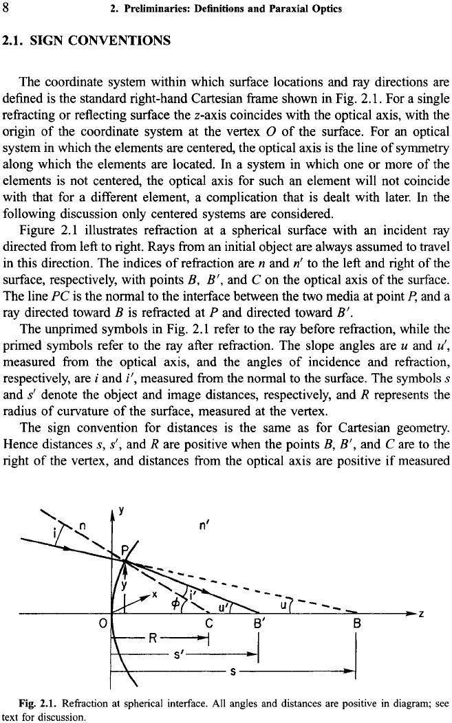2.1. Sign Conventions - Astronomical Optics, 2nd Edition [Book]