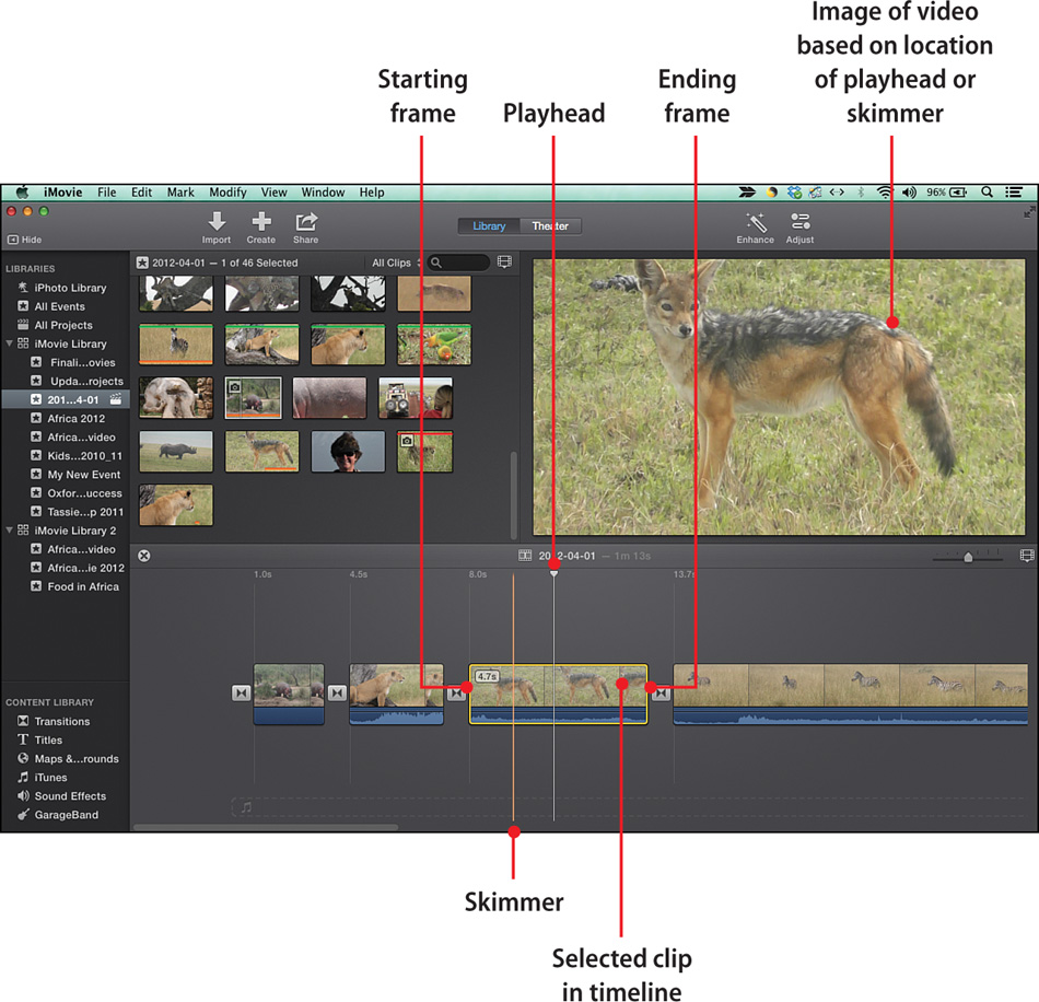 4. Editing and Correcting Movie Clips - My iMovie® [Book]