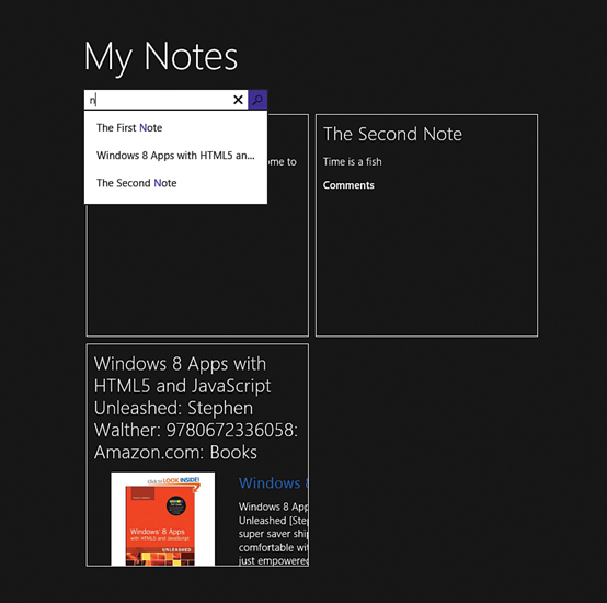 Adding the SearchBox Control to a Page - Windows® 8.1 Apps with HTML5 ...
