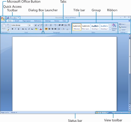 Working in the Word Environment - 2007 Microsoft® Office System Step by ...