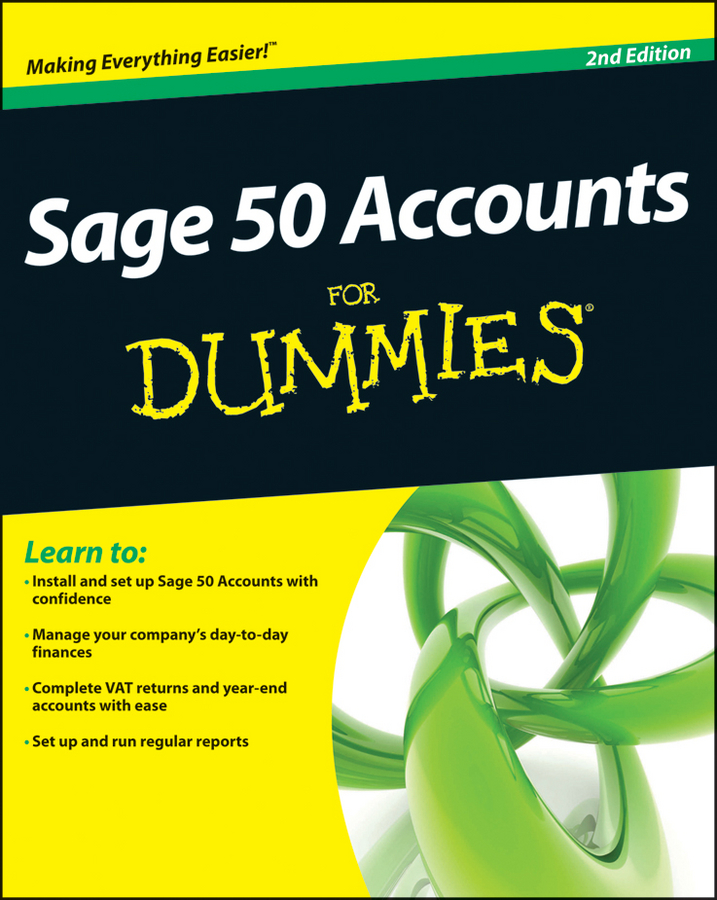 Cover - Sage 50 Accounts For Dummies® 2nd Edition [Book]