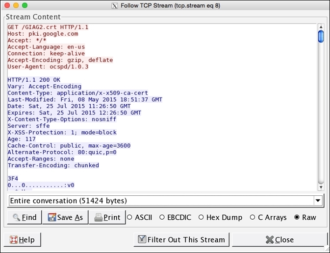 Follow TCP streams - Wireshark Revealed: Essential Skills for IT ...