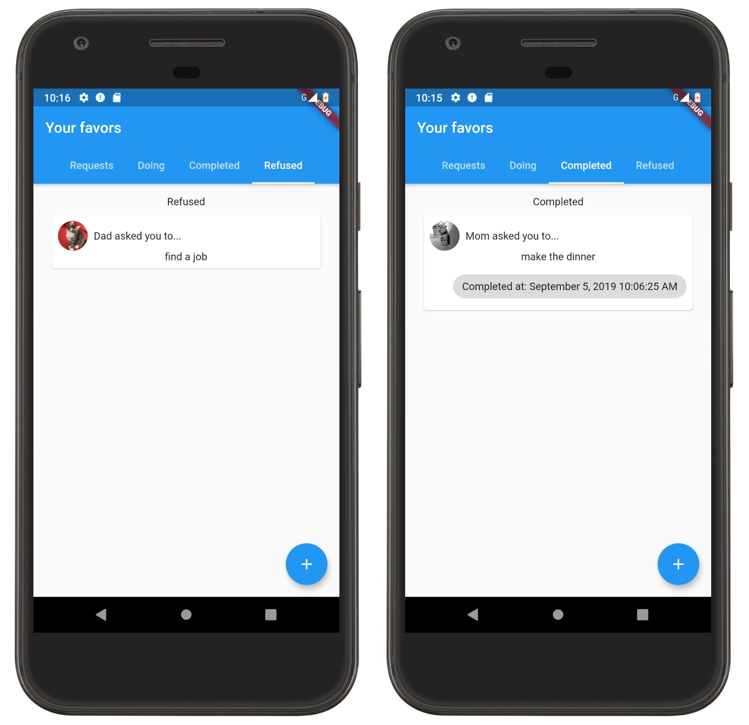 Favors app home screen - Flutter for Beginners [Book]