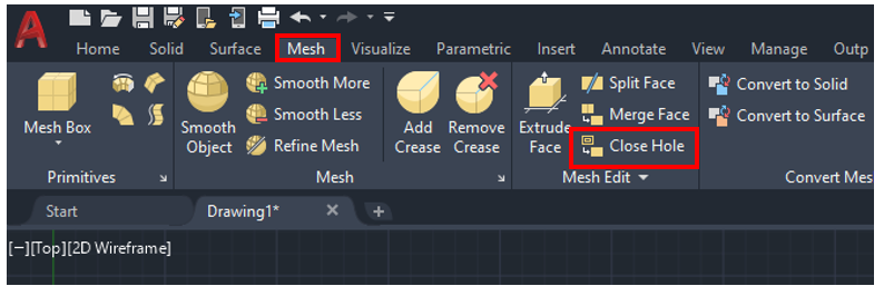 Using the close hole command - Practical Autodesk AutoCAD 2021 and ...