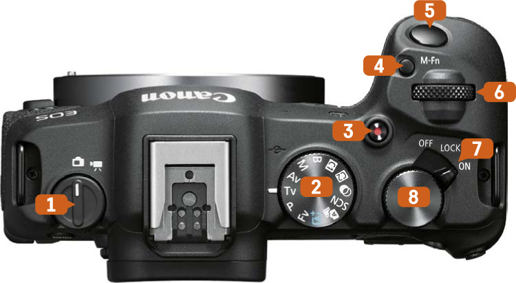 02. Buttons, Dials, and Screens - Canon EOS R8: Pocket Guide [Book]