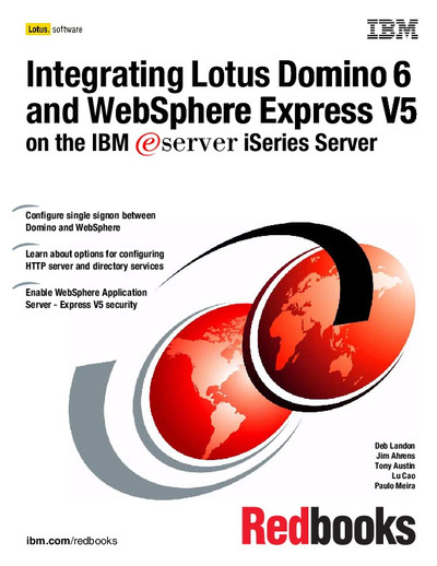 Integrating Lotus Domino 6 and WebSphere Express V5 on the IBM eServer ...