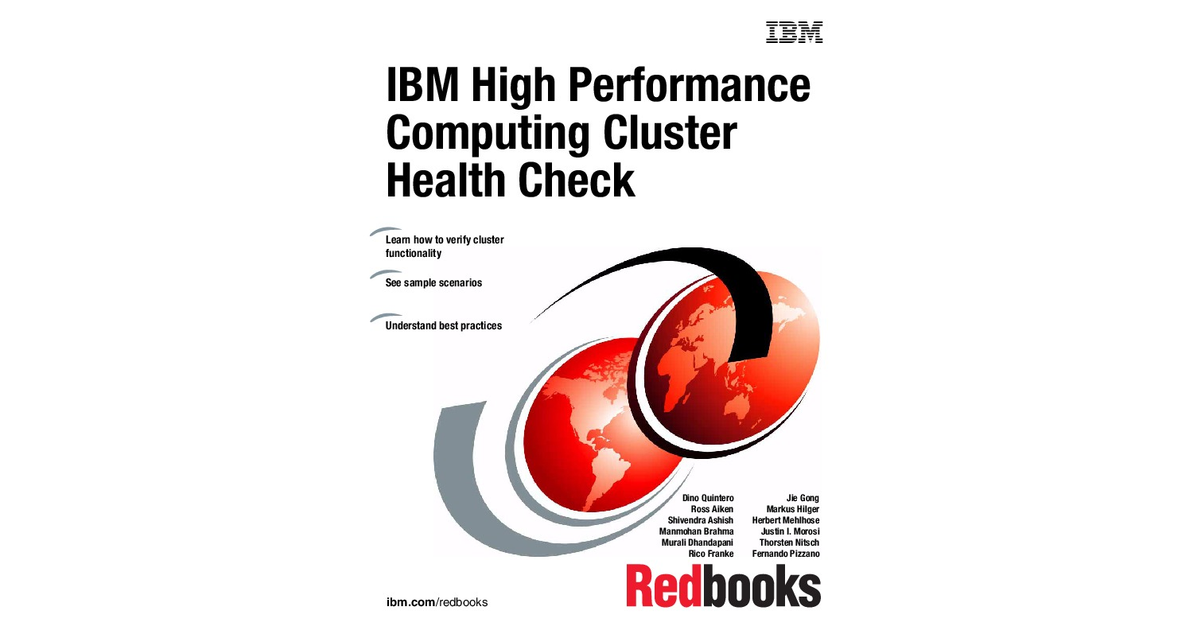 Notices - IBM High Performance Computing Cluster Health Check [Book]