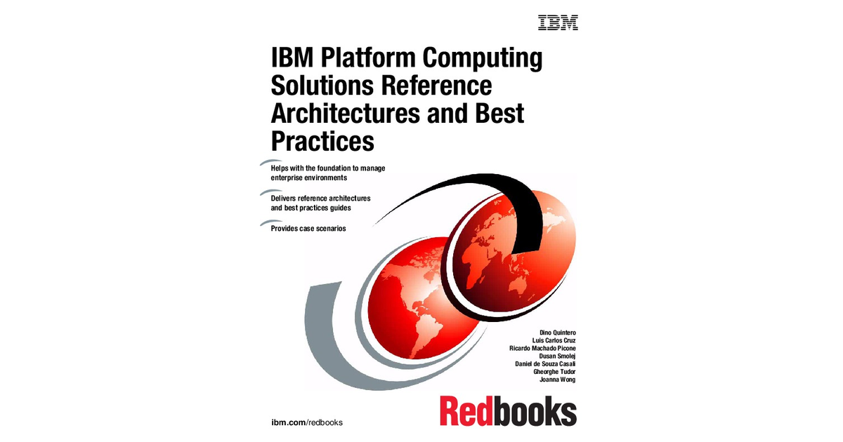 Front cover - IBM Platform Computing Solutions Reference Architectures ...