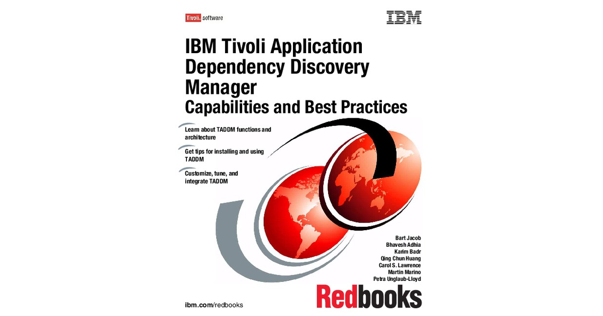 IBM Tivoli Application Dependency Discovery Manager Capabilities and ...