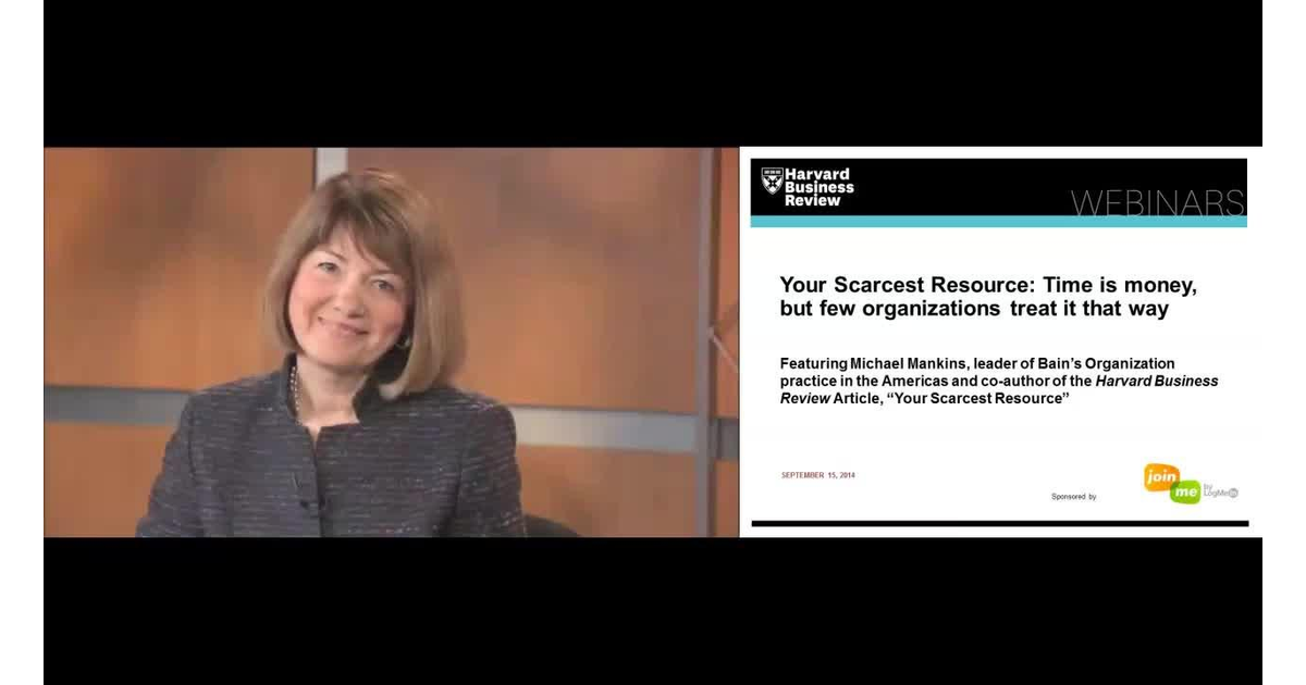 Your Scarcest Resource: Time is money, but few organizations treat it ...