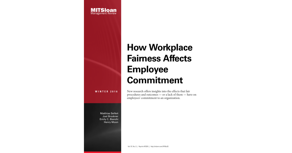 How Workplace Fairness Affects Employee Commitment - How Workplace ...