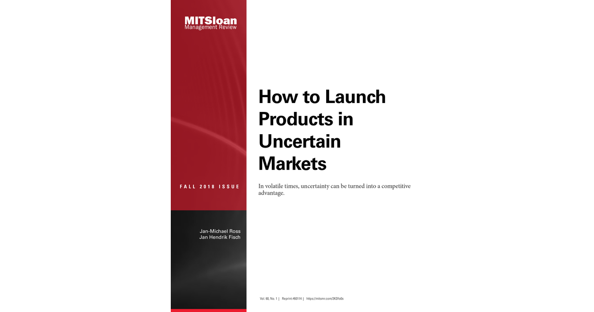 Contents - How to Launch Products in Uncertain Markets [Article]