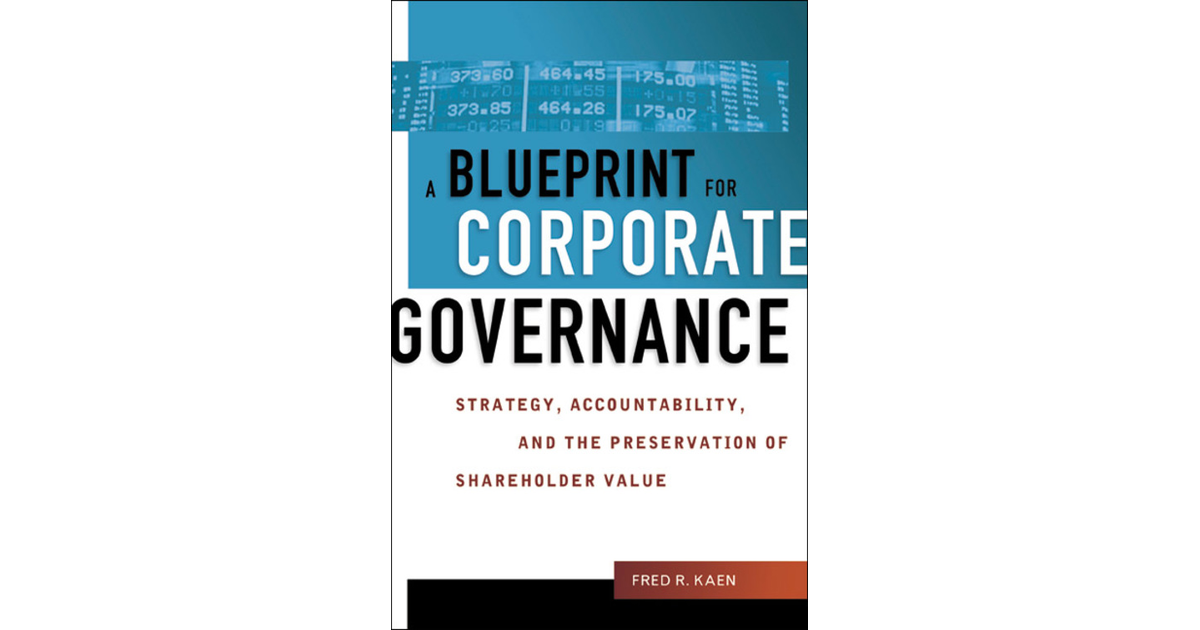 Chapter 1: Corporate Governance: An Overview - A Blueprint for ...