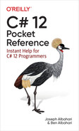 A First C# Program - C# 12 Pocket Reference [Book]