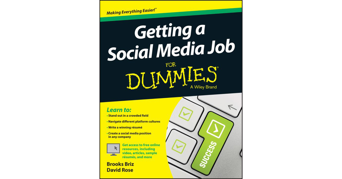 Getting a Social Media Job For Dummies [Book]